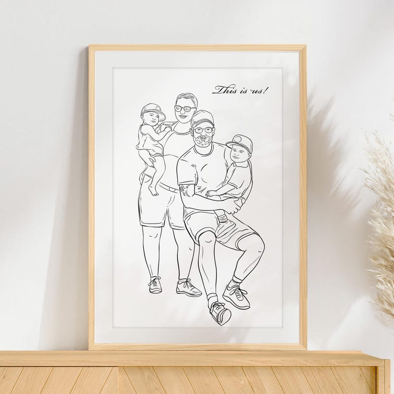 Family Drawing - Etsy