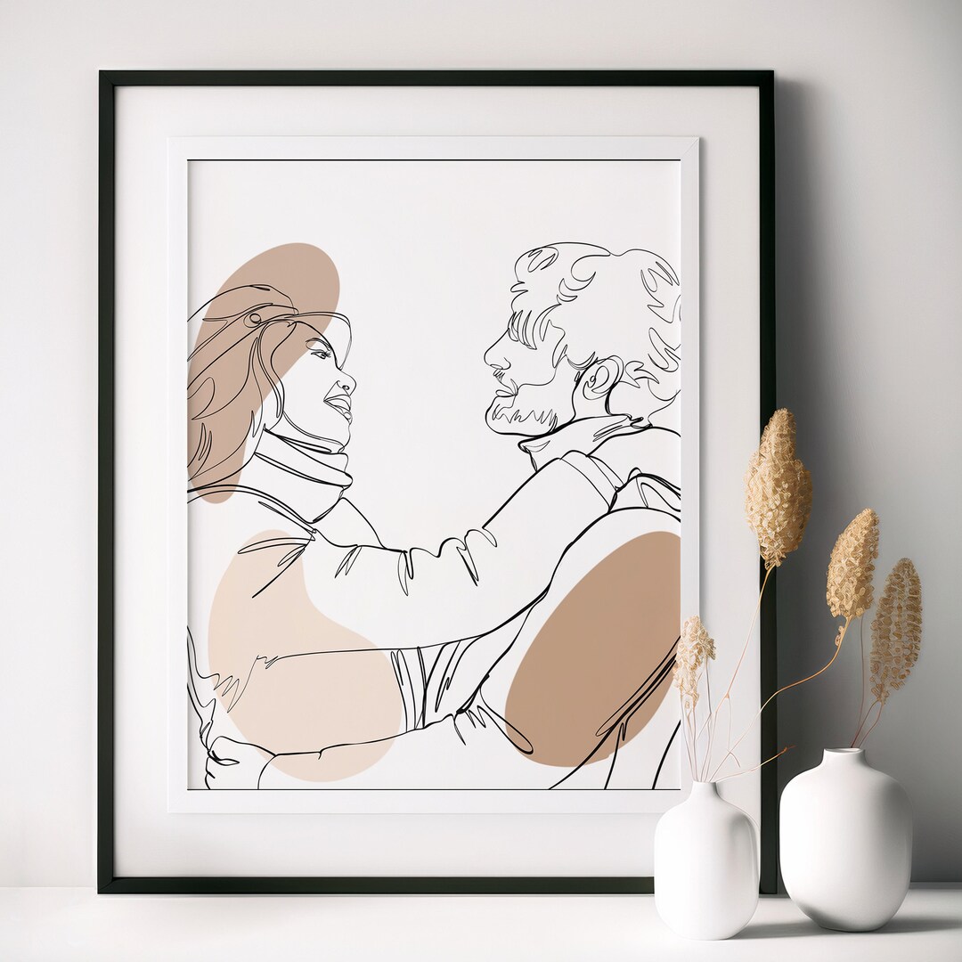 Custom Line Drawing From Photo, Custom Portrait, Single Line Drawing ...
