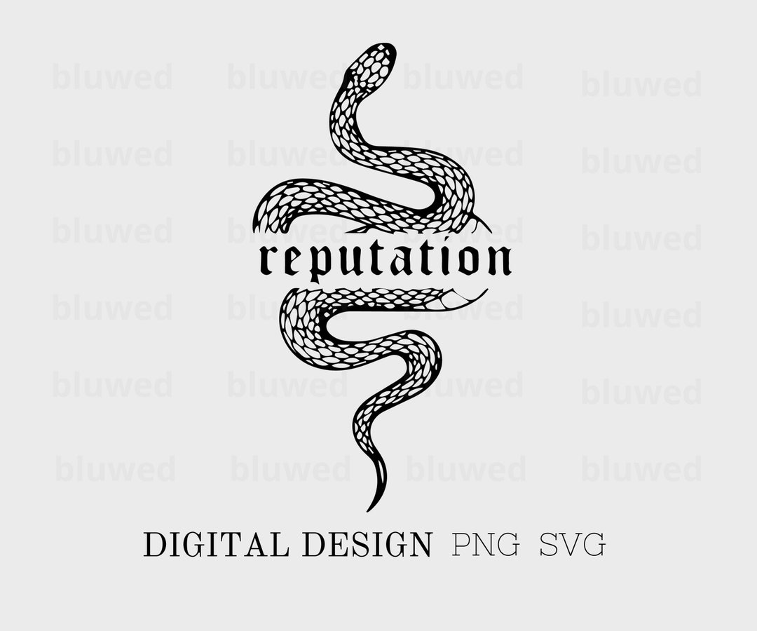 Taylor Swift Reputation Snake Png Svg, Reputation Merch, Swiftie Gift ...
