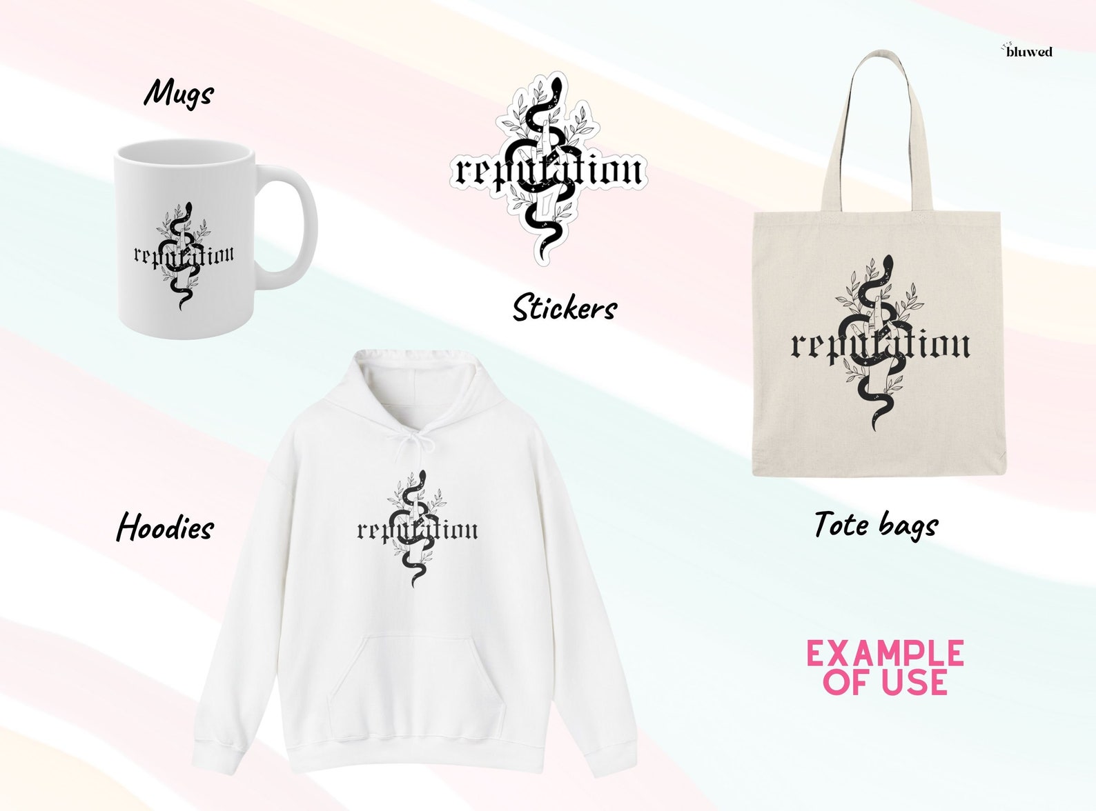 Taylor Swift Reputation Snake Png, Reputation Merch, Swiftie Gift, Rep ...