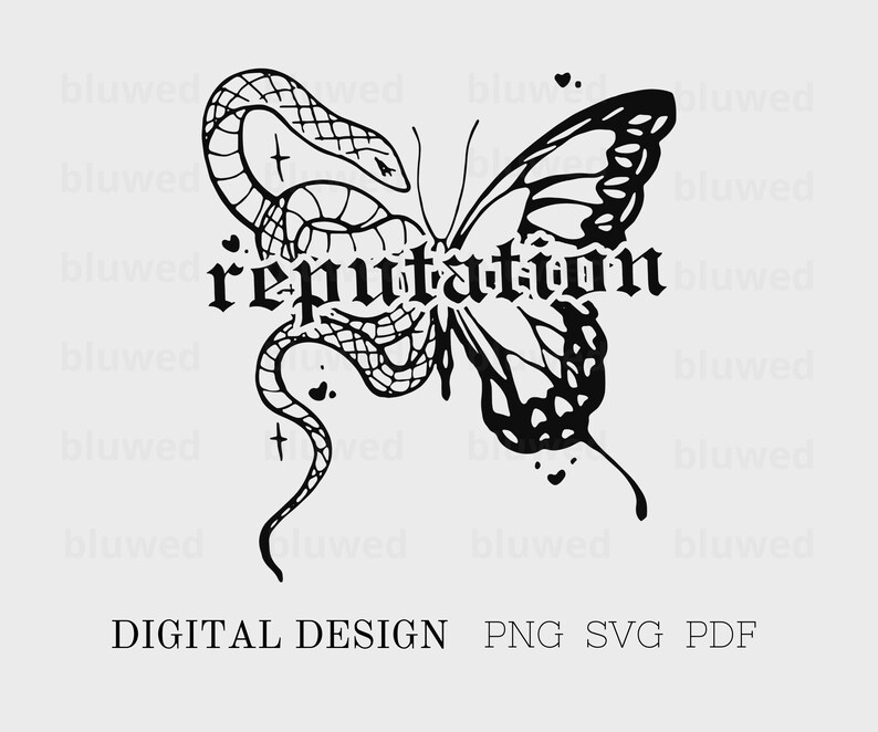 Taylor Swift Reputation Snake Png Svg, Reputation Merch, Swiftie Gift ...