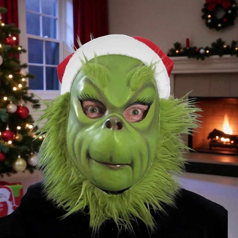 Grinch Mask - Etsy UK