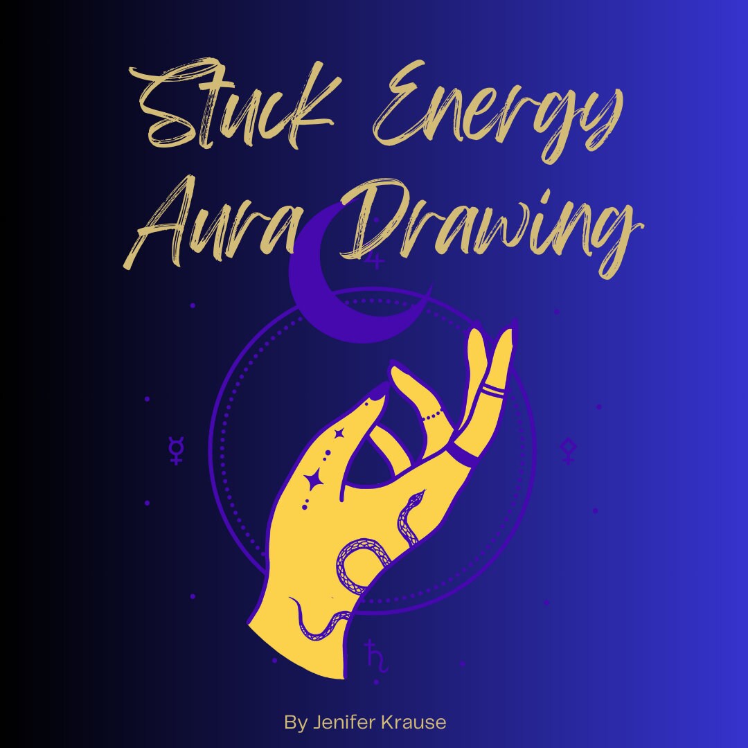 Stuck Energy Aura Drawing Full Profile - Etsy