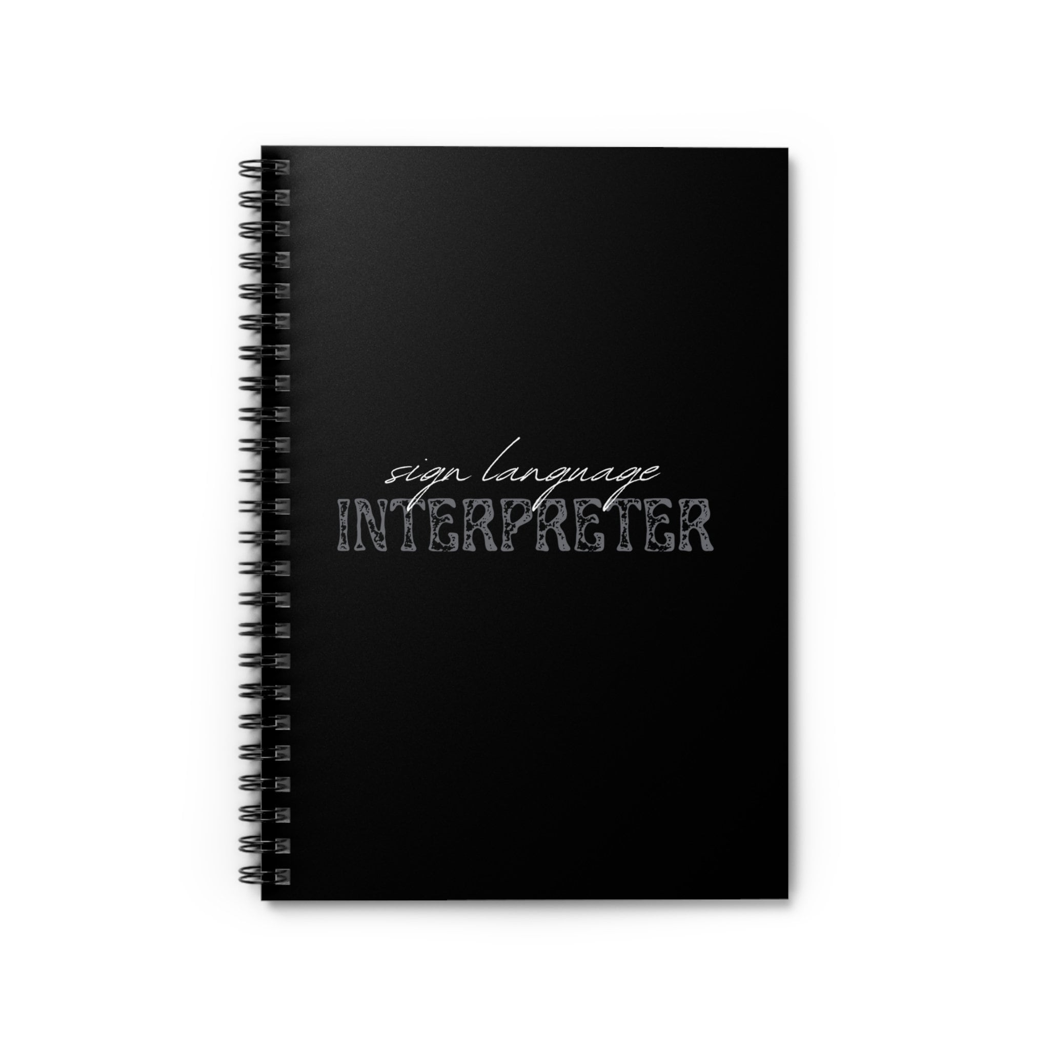 Sign Language Interpreter Spiral Notebook - Ruled Line - Etsy