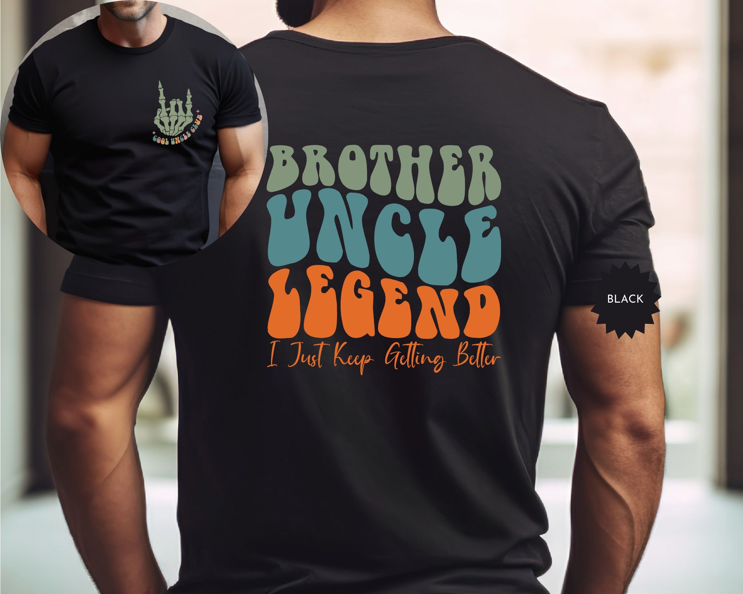 Cool Uncles Club T-shirt, Brother Uncle Legend, Uncle Shirt Gift, New ...
