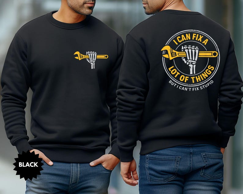 I Can Fix A Lot of Things Shirt, Funny Mechanic Skeleton Tee, Handyman ...