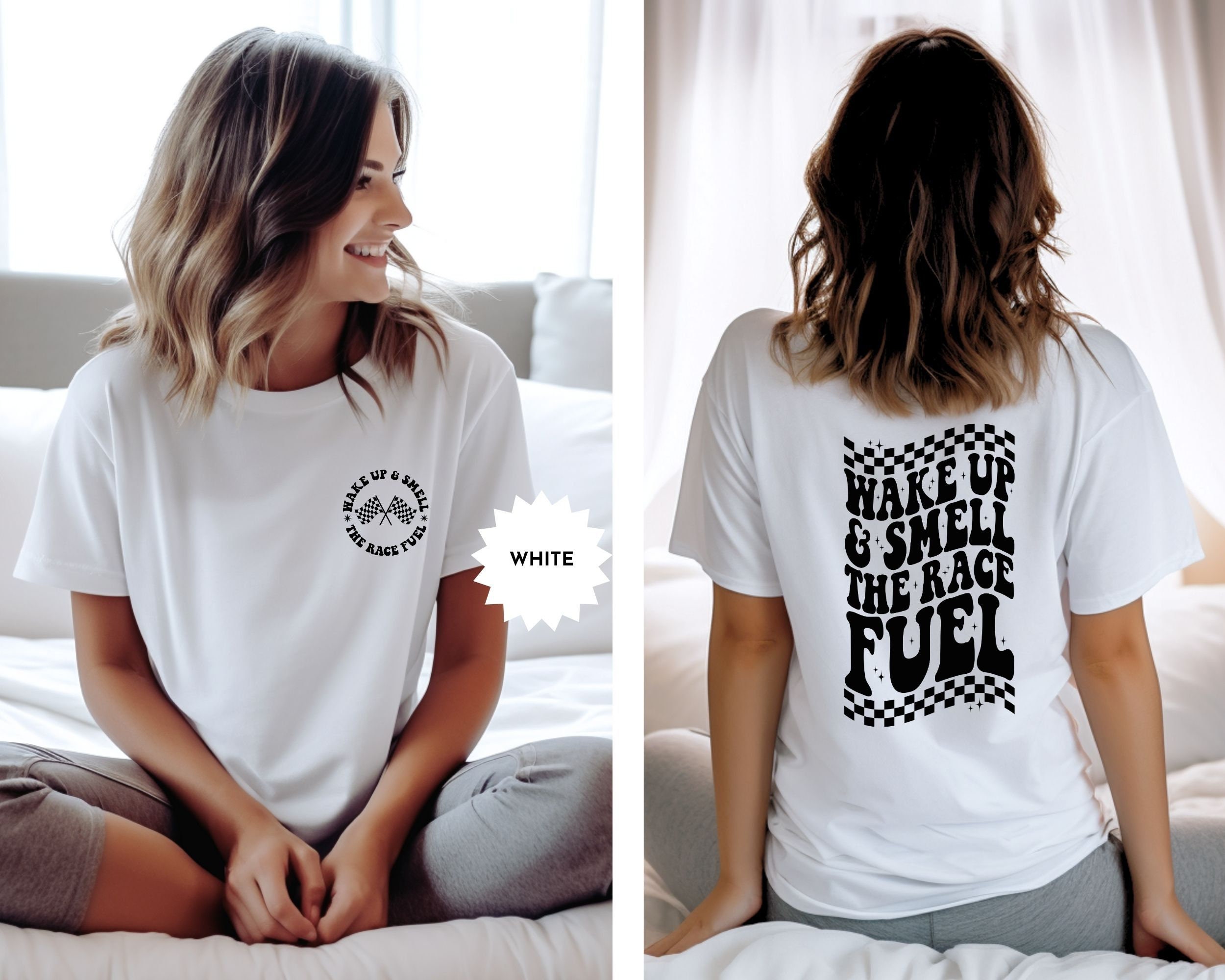 Racing Tshirt, Race Track T-shirt, Race Lover Gift, Checkered Flag Race ...