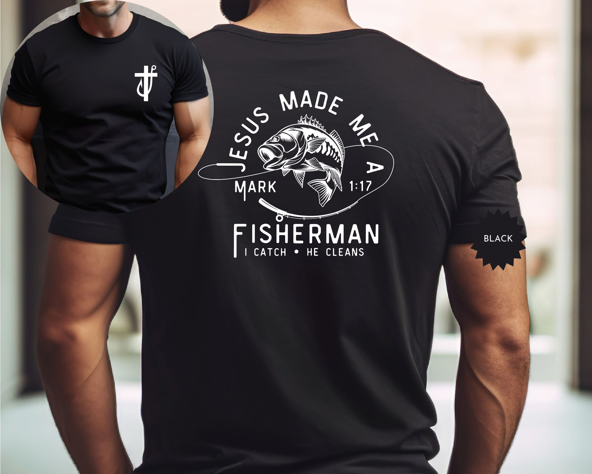 Christian Shirts for Men Christian T Shirts Fisher of Men Christian ...