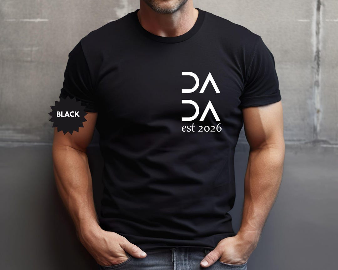 Personalized Dada Est Year Shirt - Custom New Dada Tshirt for Father's ...