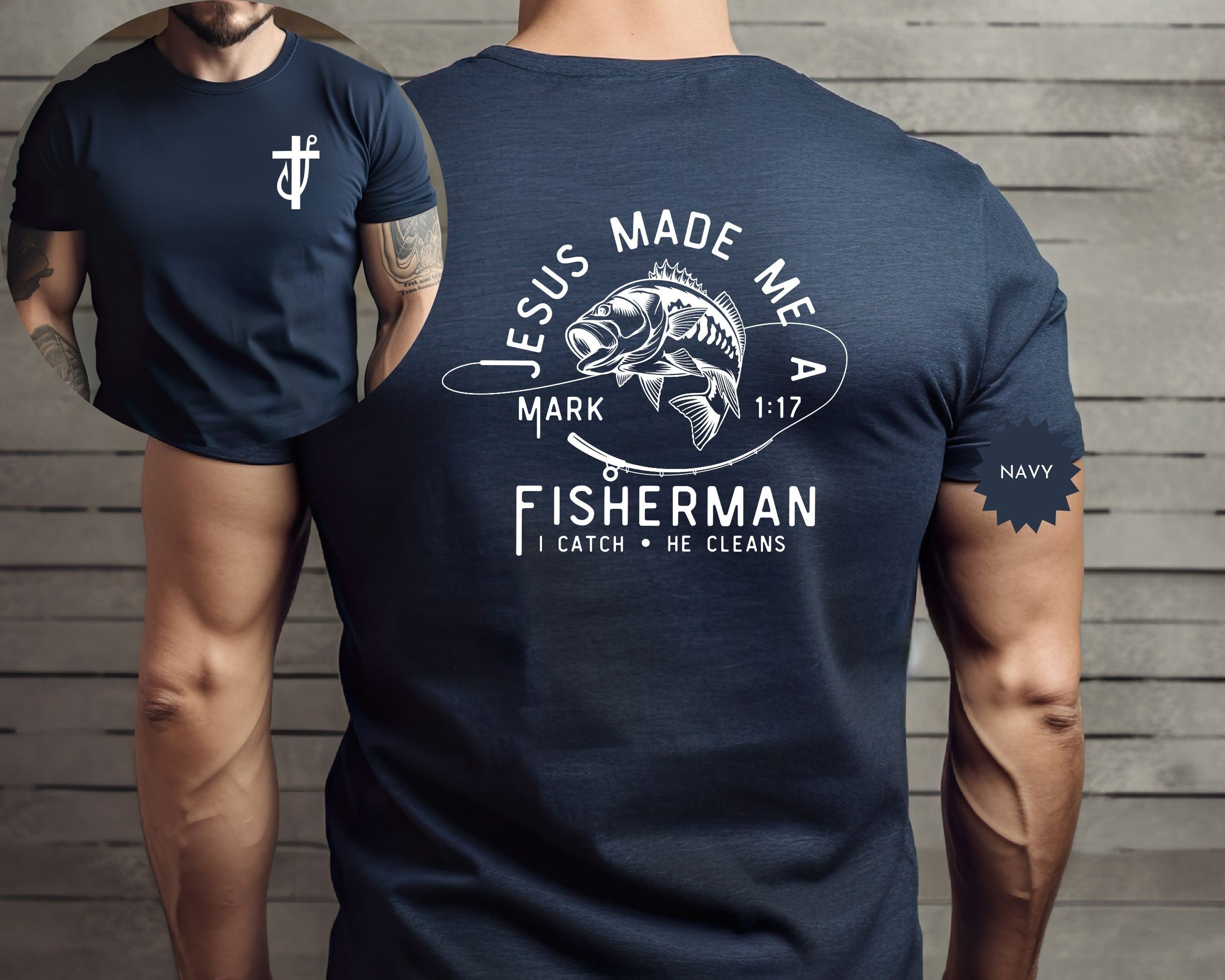 Christian Shirts for Men Christian T Shirts Fisher of Men Christian ...