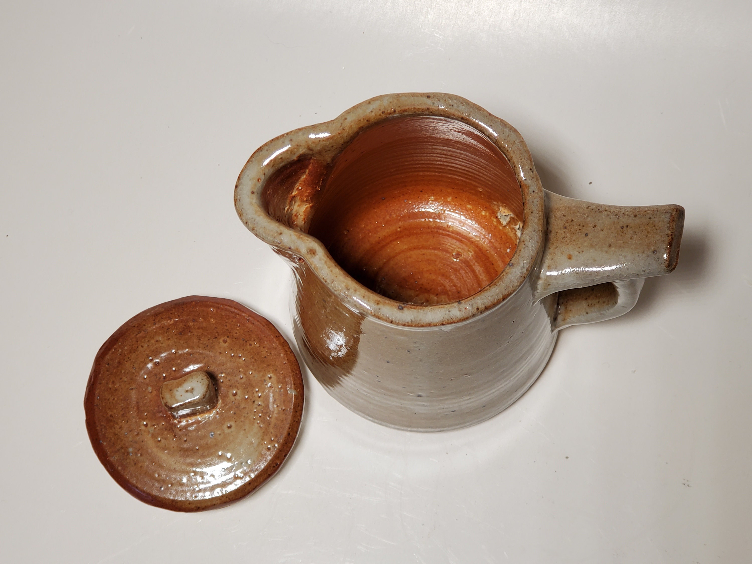 Ceramic Creamer With Lid - Etsy