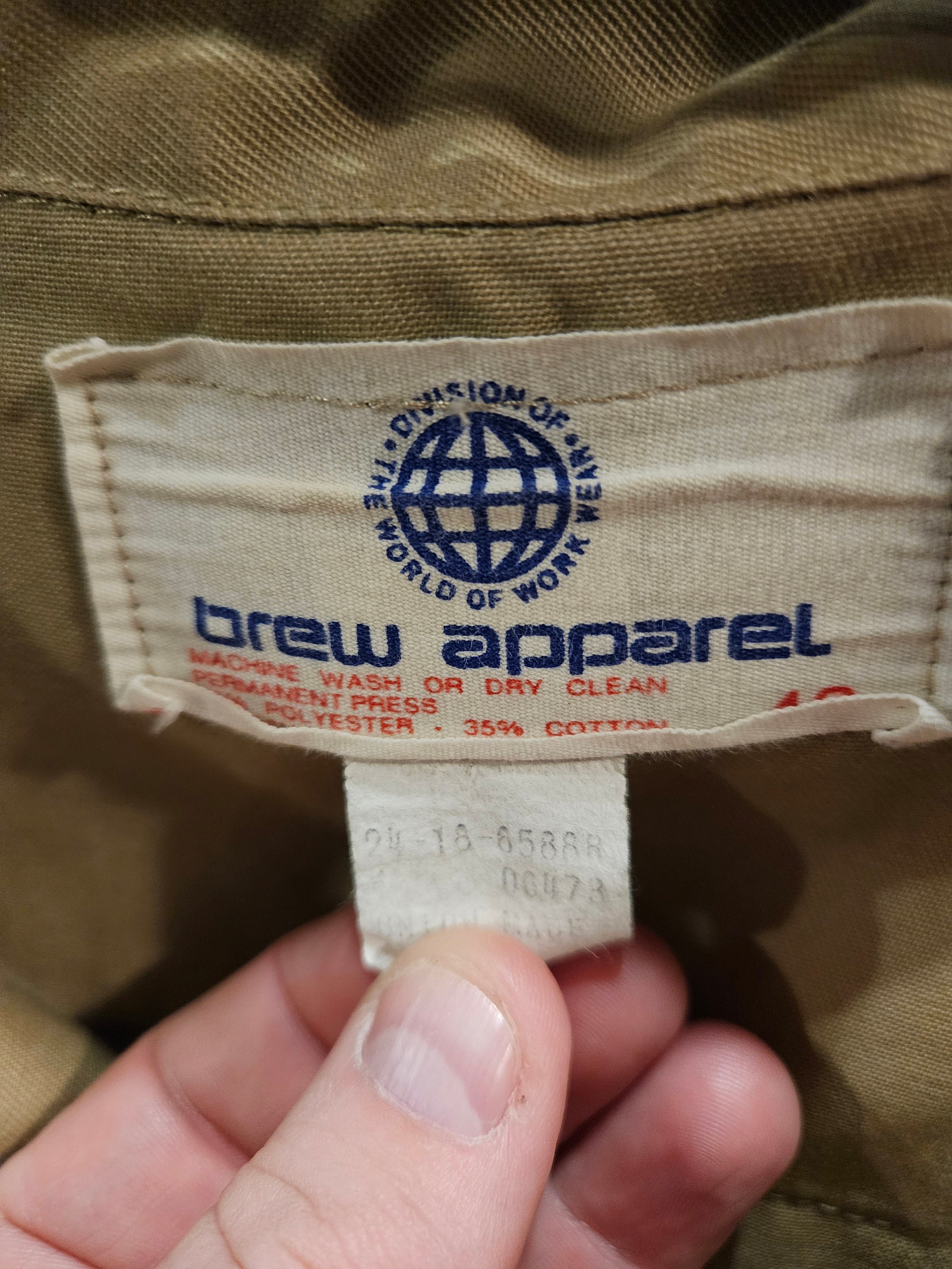 Vintage Brew Apparel "buick City" Tan Long Sleeve Shop Coat - Etsy