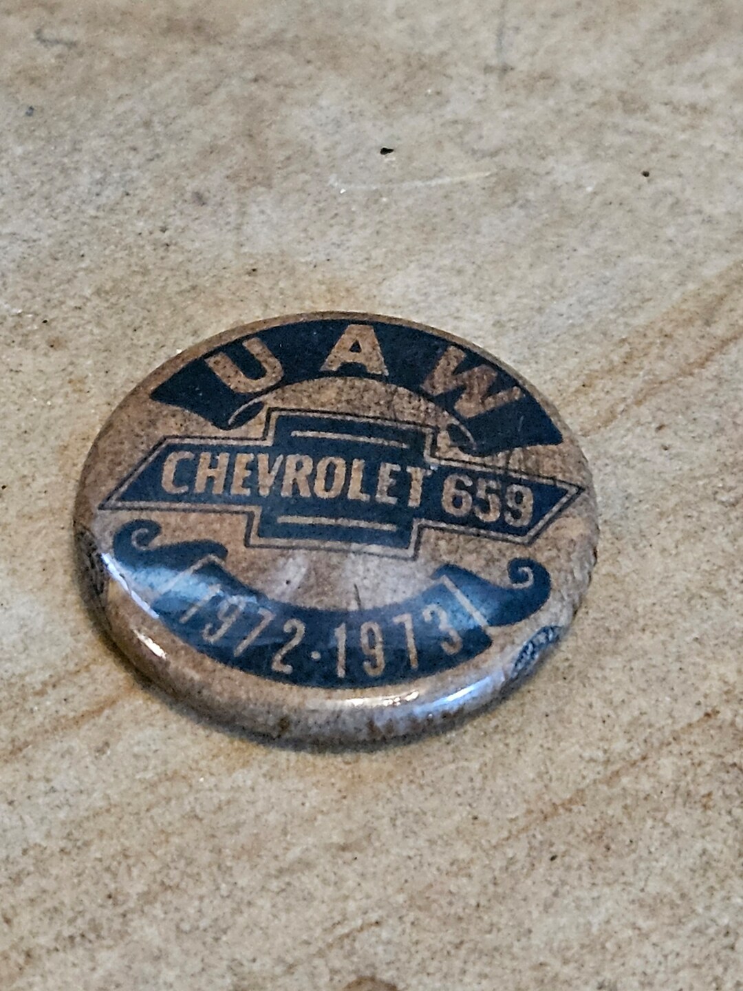 Vintage Chevrolet UAW 659 Pin - Etsy