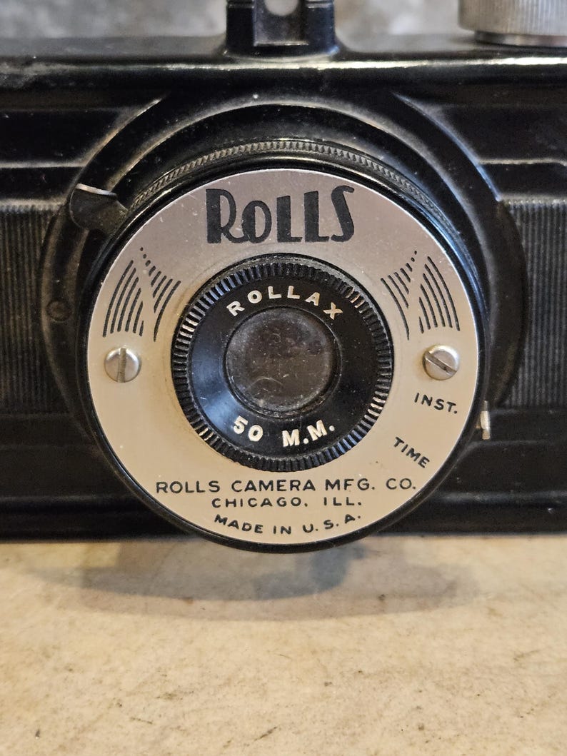 Vintage 50mm Camera, Rolls Rollax 50mm Film Camera, Mid-century Camera ...