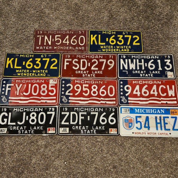 Vintage License Plates - Etsy