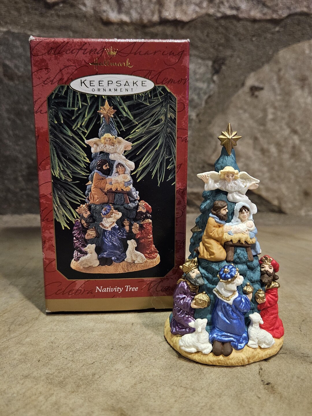 1997 Nativity Tree Hallmark Keepsake Christmas Tree Ornament - Like New ...