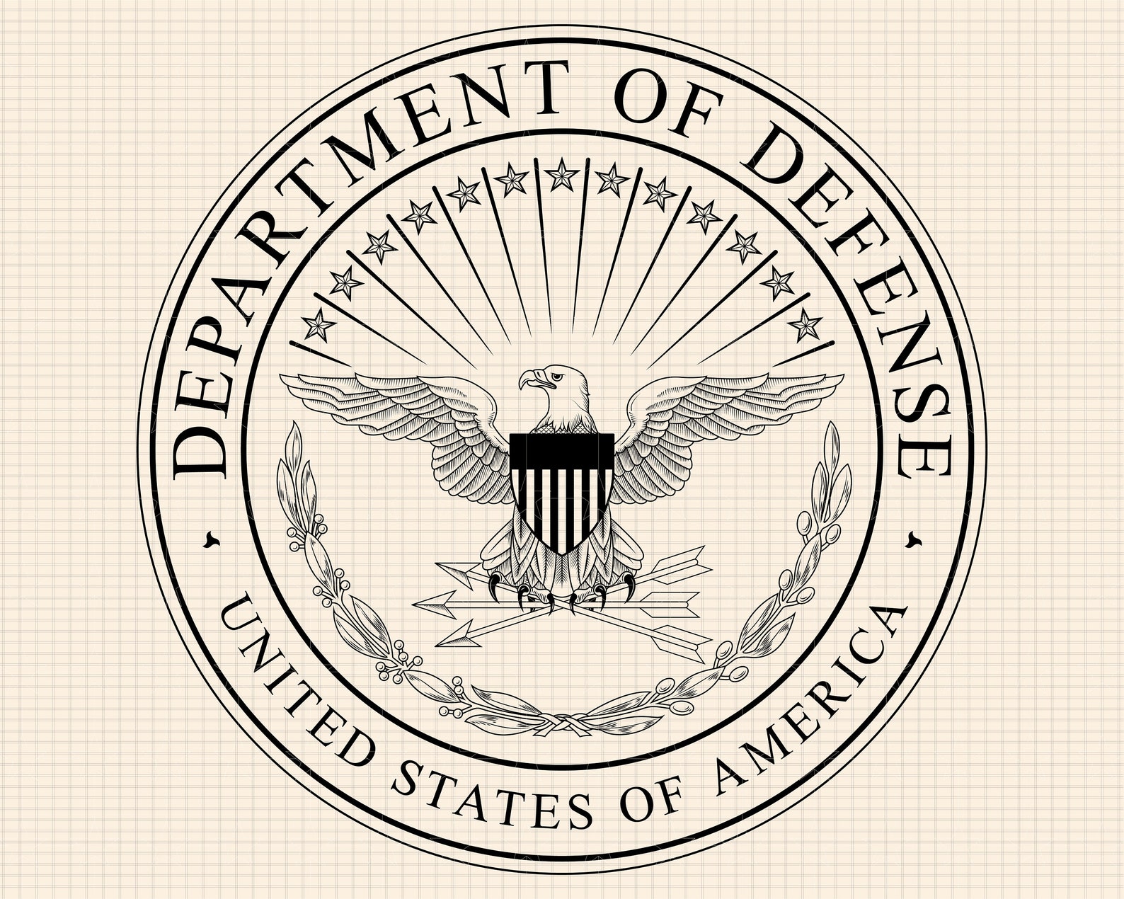Seal of the United States Department of Defense SVG Bundle, United ...