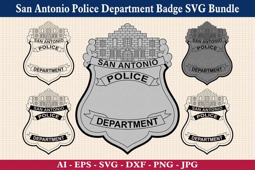 San Antonio Police Department Badge Svg Bundle, San Antonio Police ...