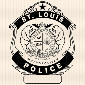 St Louis Missouri Police Department Badge SVG Bundle, SLMPD Officer ...