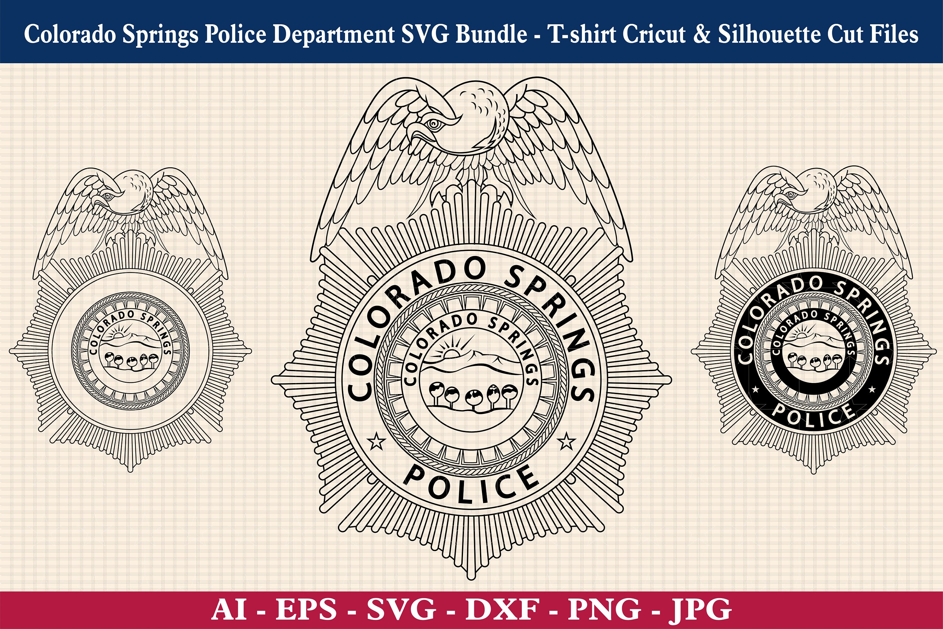 Colorado Springs Police Department SVG Bundle, Colorado Springs Police ...