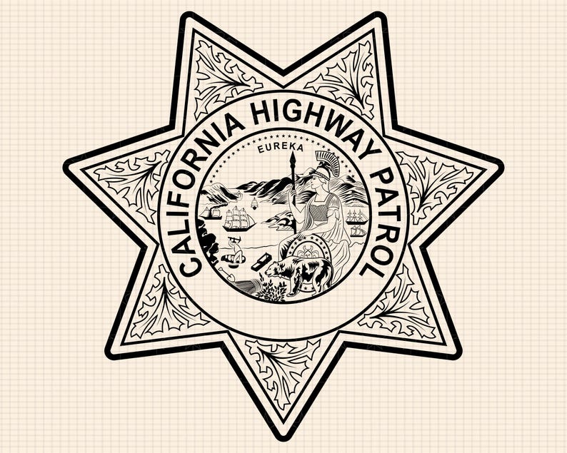 Door Insignia of the California Highway Patrol SVG Bundle, Seal of the California Highway Patrol ...