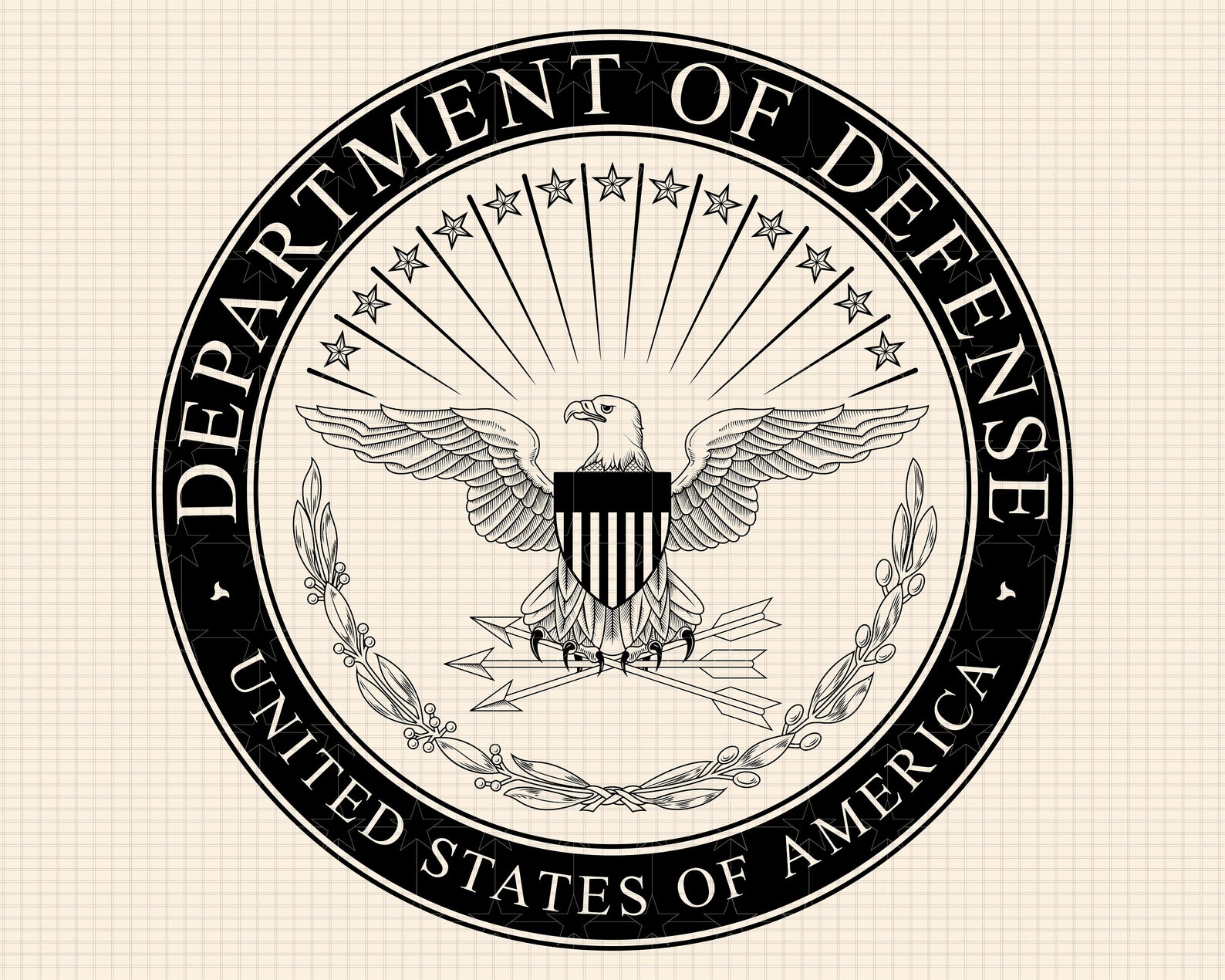 Seal of the United States Department of Defense SVG Bundle, United ...