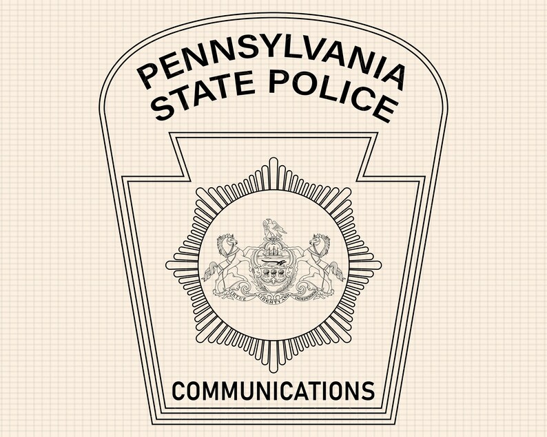 Patch of Pennsylvania State Police SVG Bundle, Pennsylvania State ...