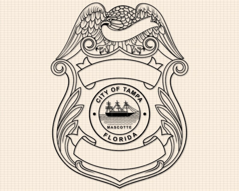 Tampa Florida Police Department Badge SVG Bundle, Tampa Police ...
