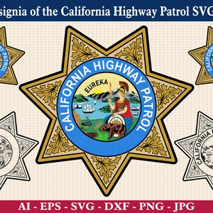 Door Insignia of the California Highway Patrol SVG Bundle, Seal of the California Highway Patrol ...
