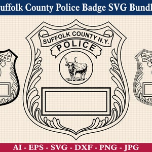 Suffolk County Police Badge SVG Bundle, Cricut Cut Files - Etsy Canada