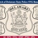 Patch of Delaware State Police SVG Bundle, Delaware State Police Emblem ...