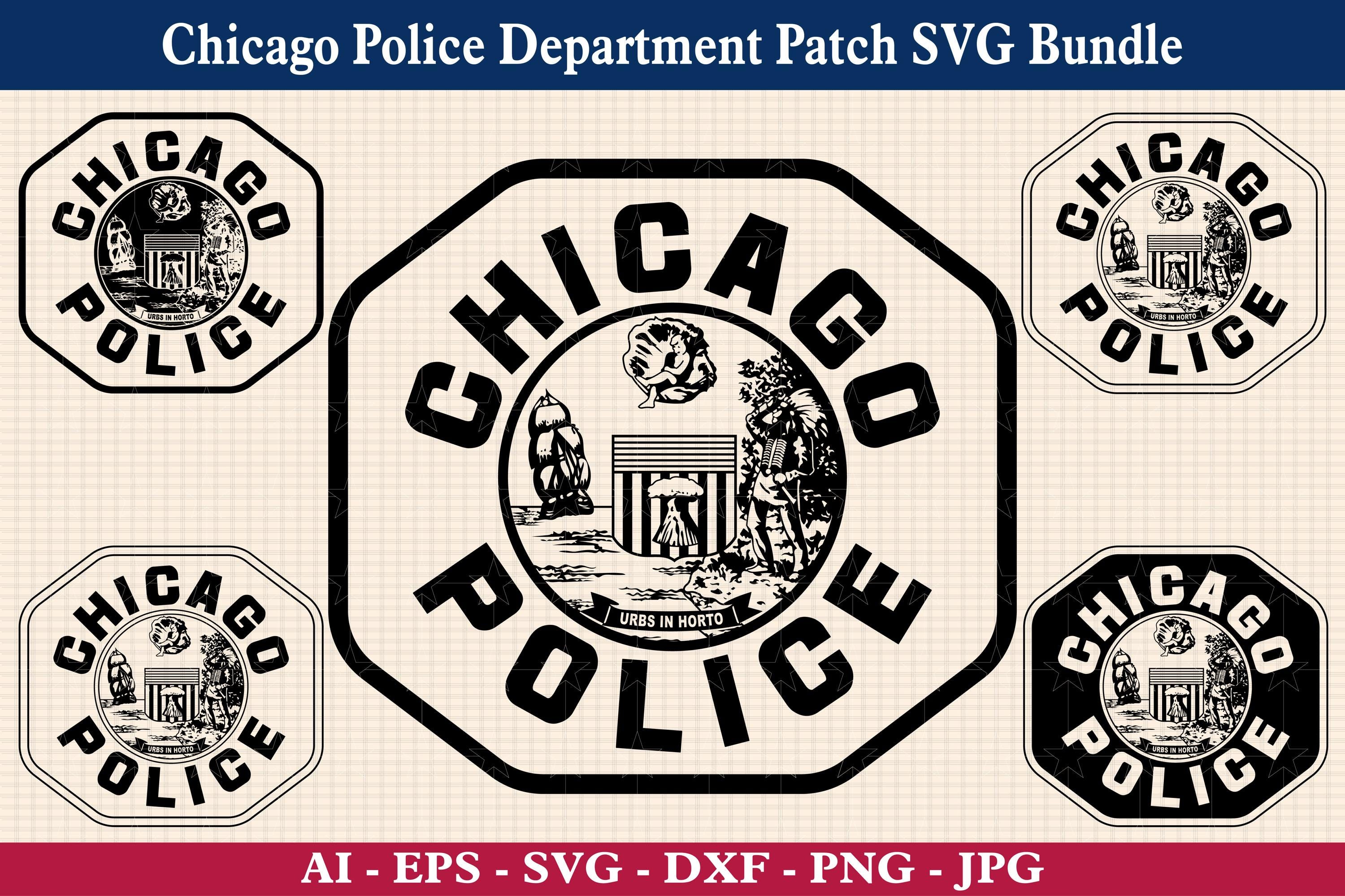Chicago Police Department Patch SVG Bundle, Chicago Police Shoulder ...