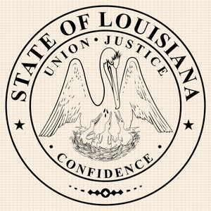 Great Seal of the State of Louisiana Svg Bundle, State of Louisiana ...
