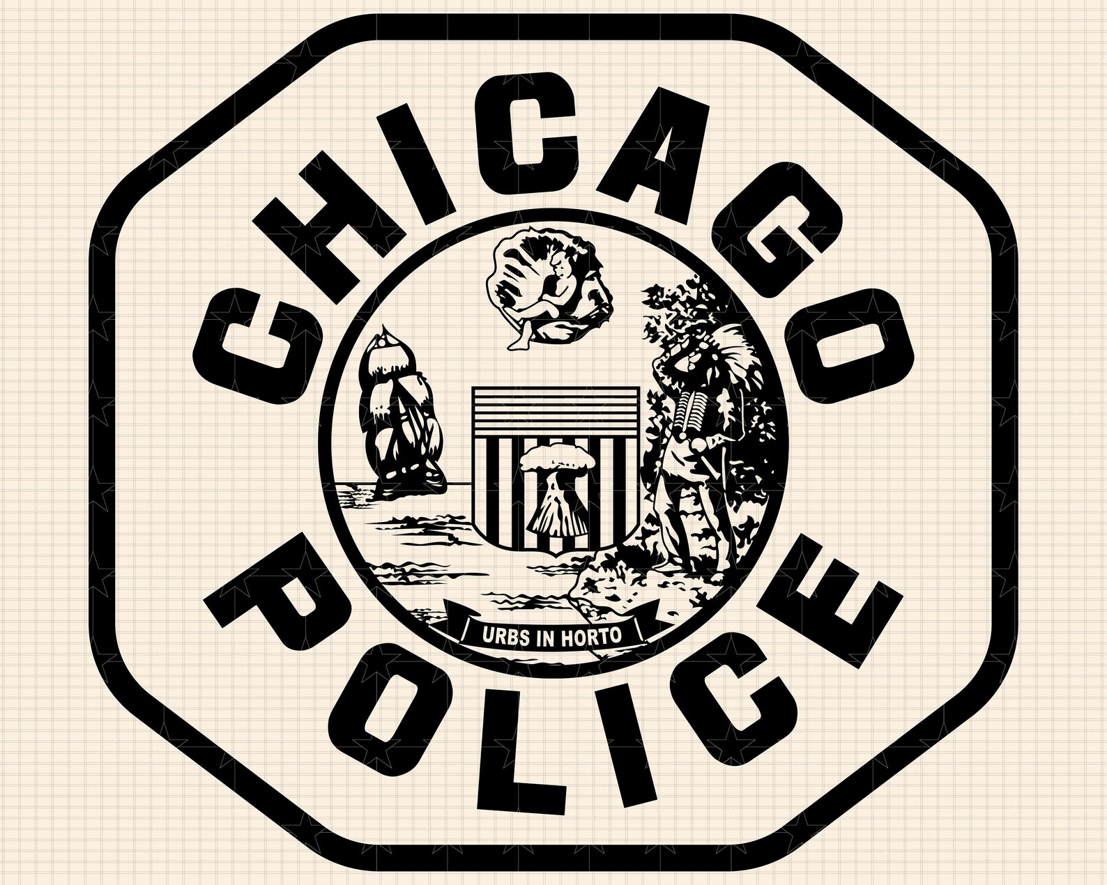 Chicago Police Department Patch SVG Bundle, Chicago Police Shoulder ...