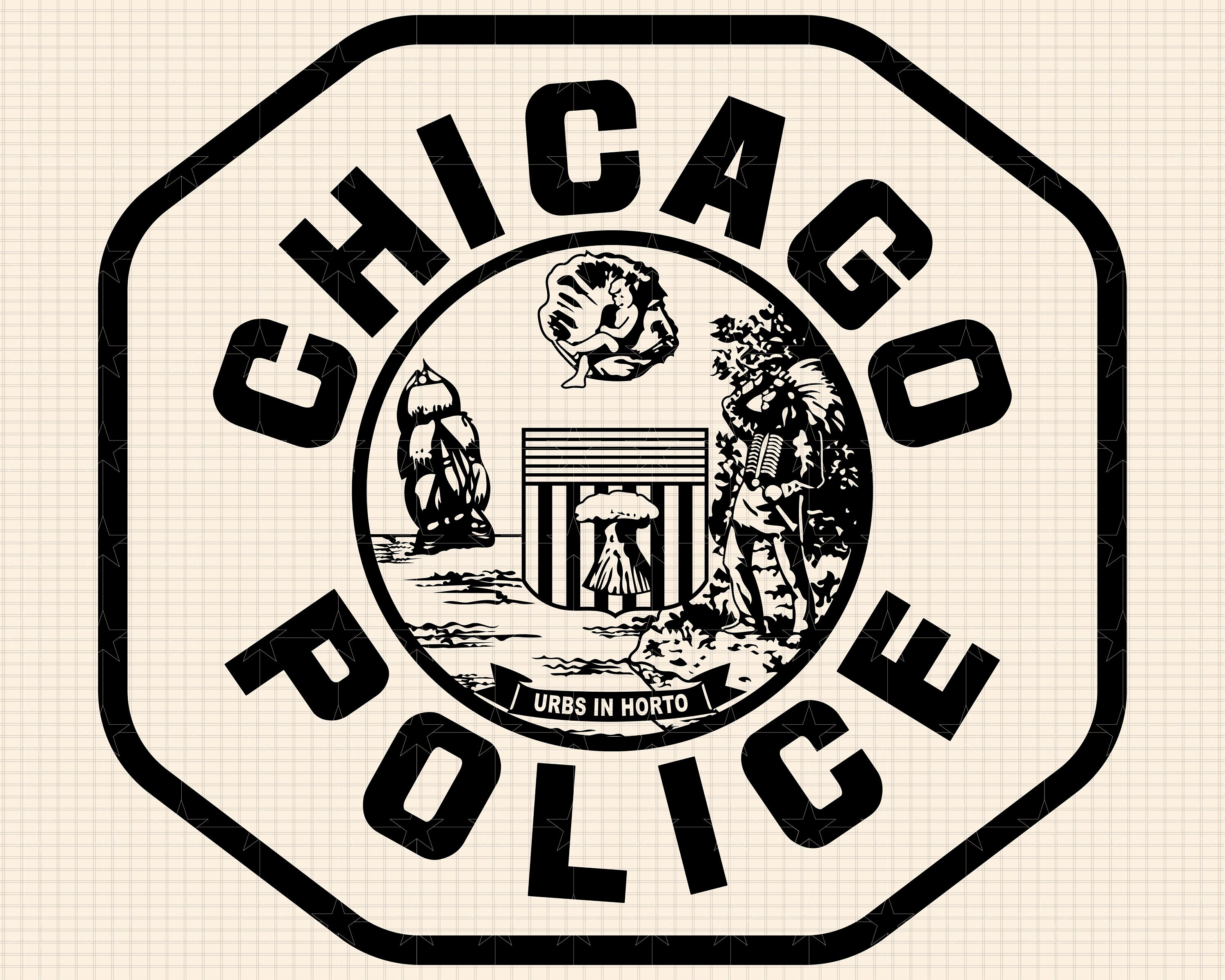 Chicago Police Department Patch SVG Bundle, Chicago Police Shoulder ...