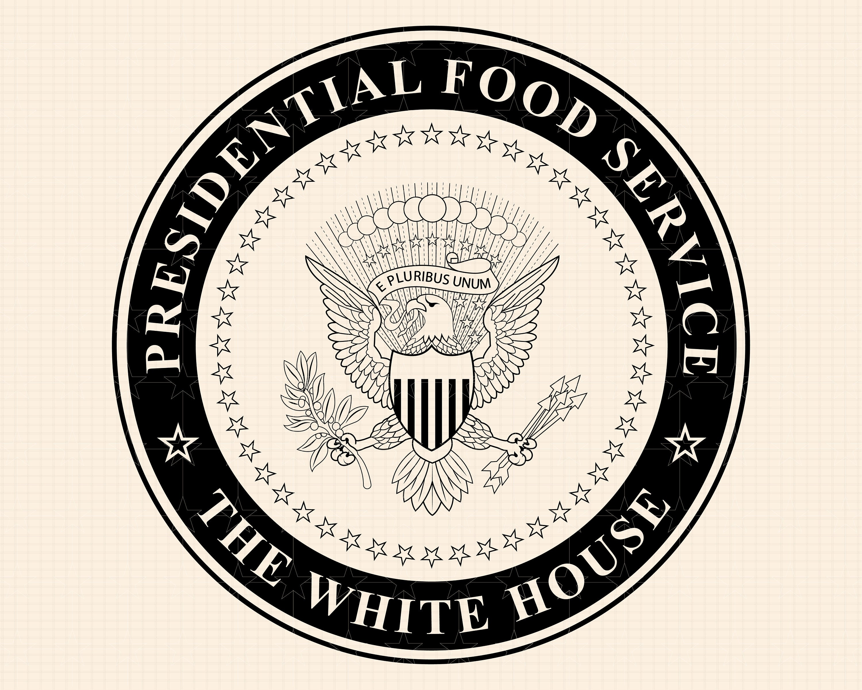 Presidential Food Service the White House Seal SVG Bundle, Presidential ...