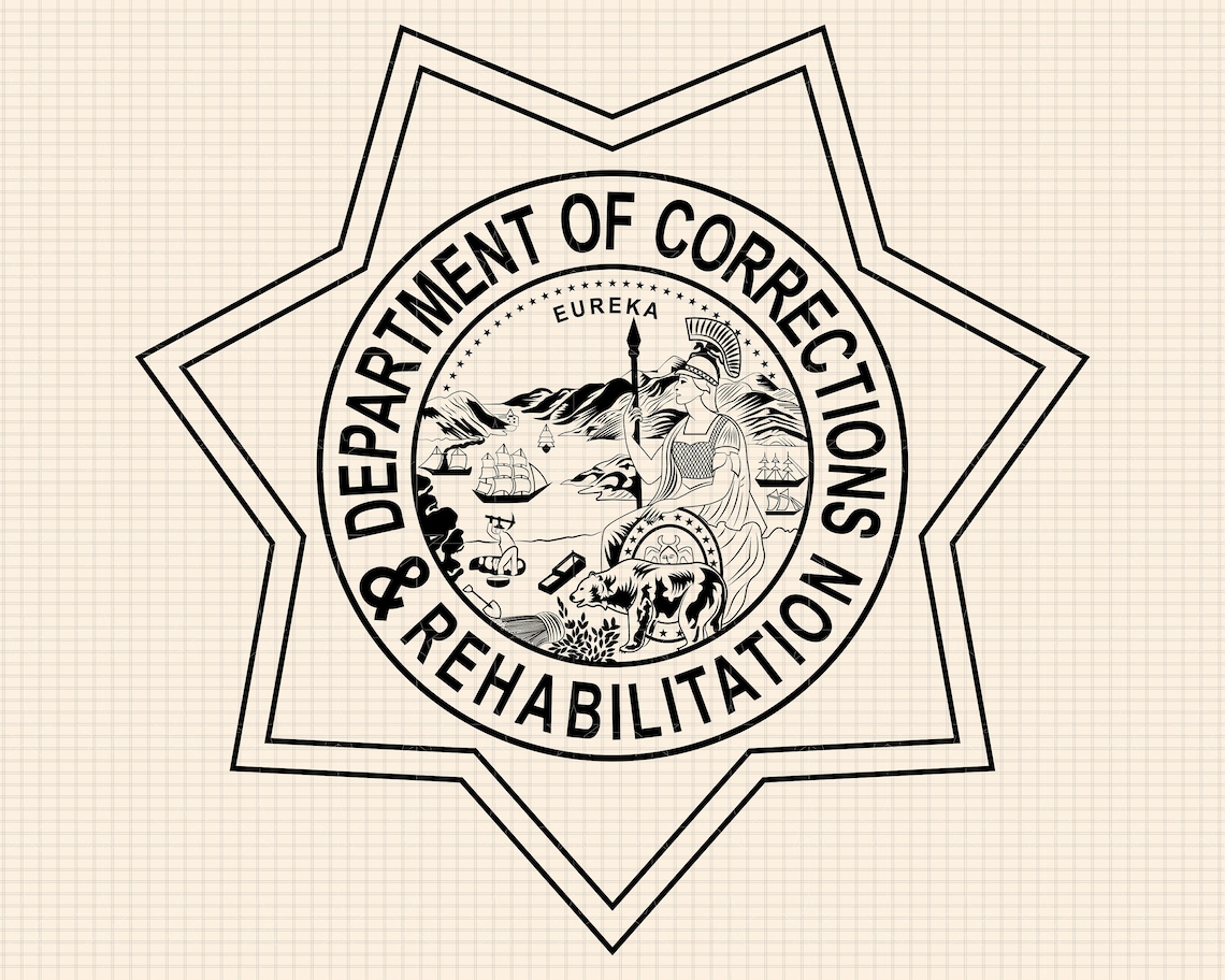 CDCR Badge Patch SVG Bundle, California Department of Corrections Cut ...