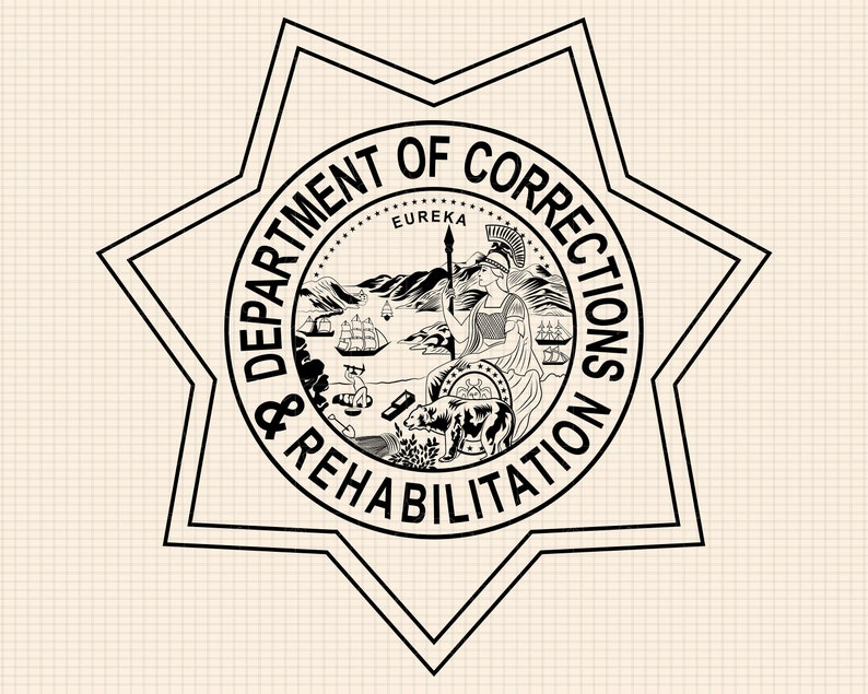 CDCR Badge Patch SVG Bundle, California Department of Corrections Cut ...