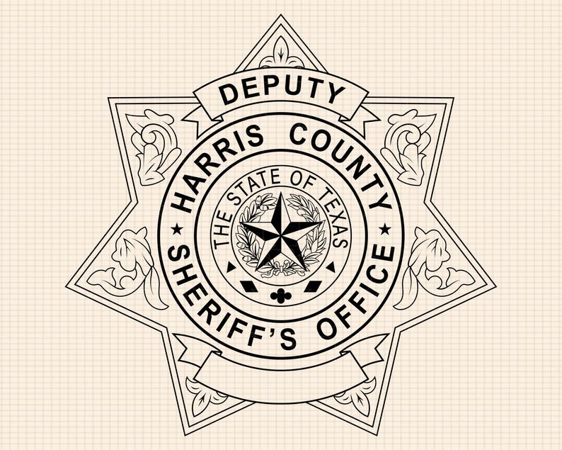 Harris County Sheriff Badge SVG Bundle, Vector Cut Files - Etsy