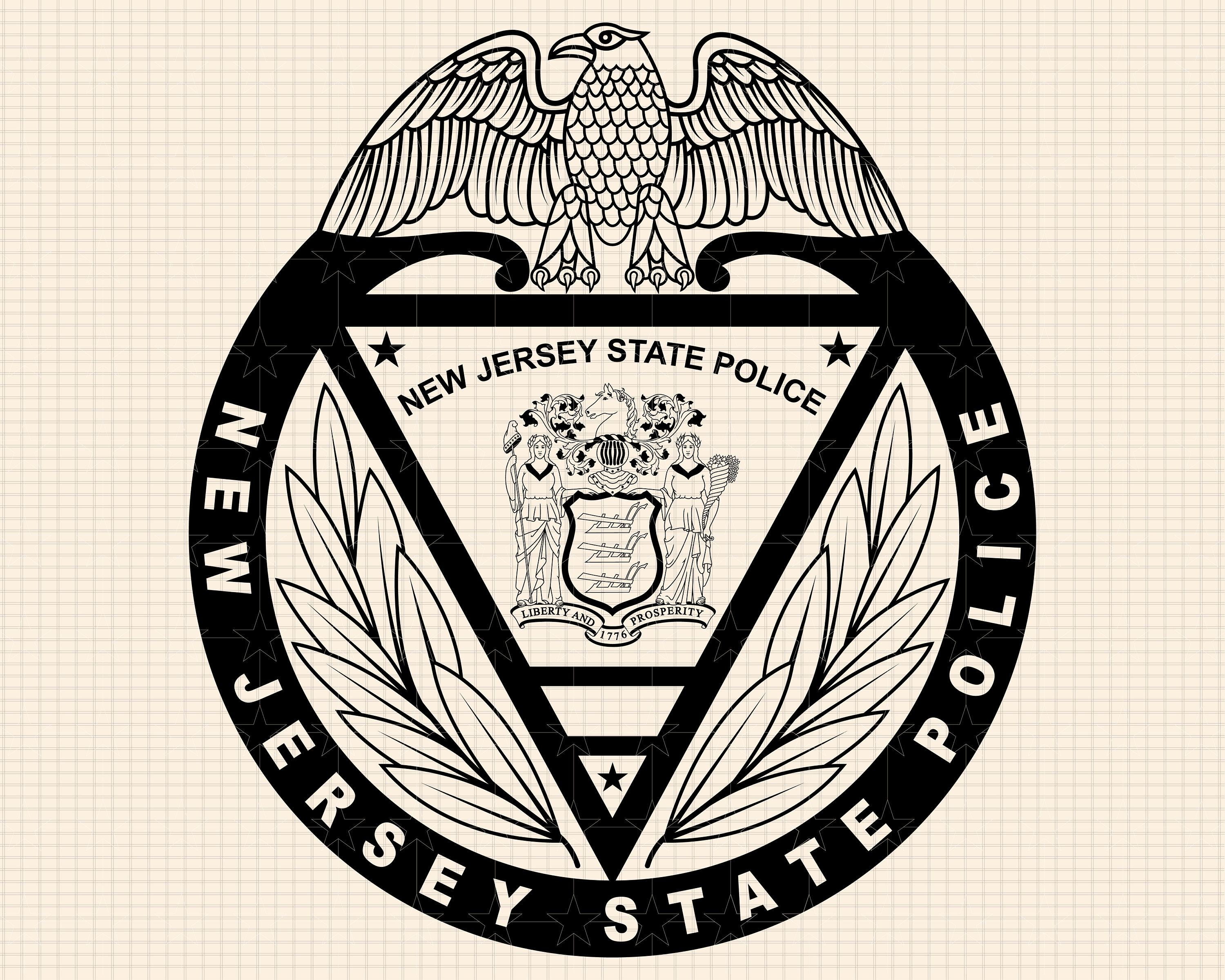 New Jersey State Police Insignia SVG Bundle, New Jersey State Police ...