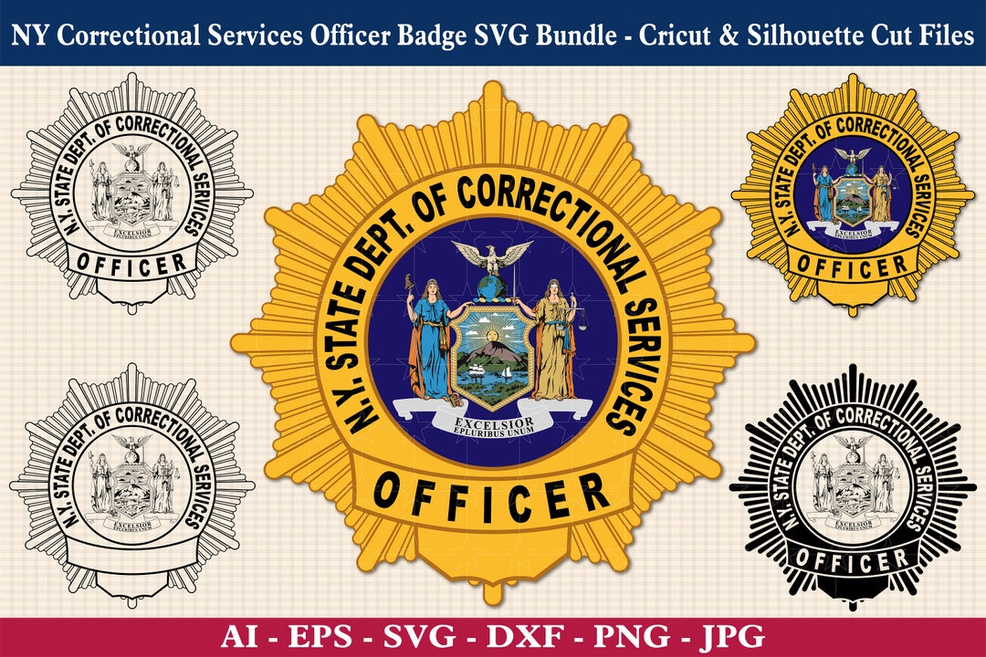 New York State Department of Corrections Services Officer Badge SVG ...