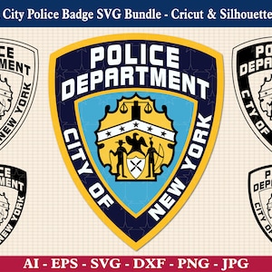 New York City Police Badge Svg Bundle, NYPD Logo Svg Bundle, New York ...