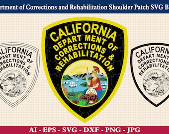 CDCR Svg Seal Star Badge Vector File California Dept of Corrections and ...