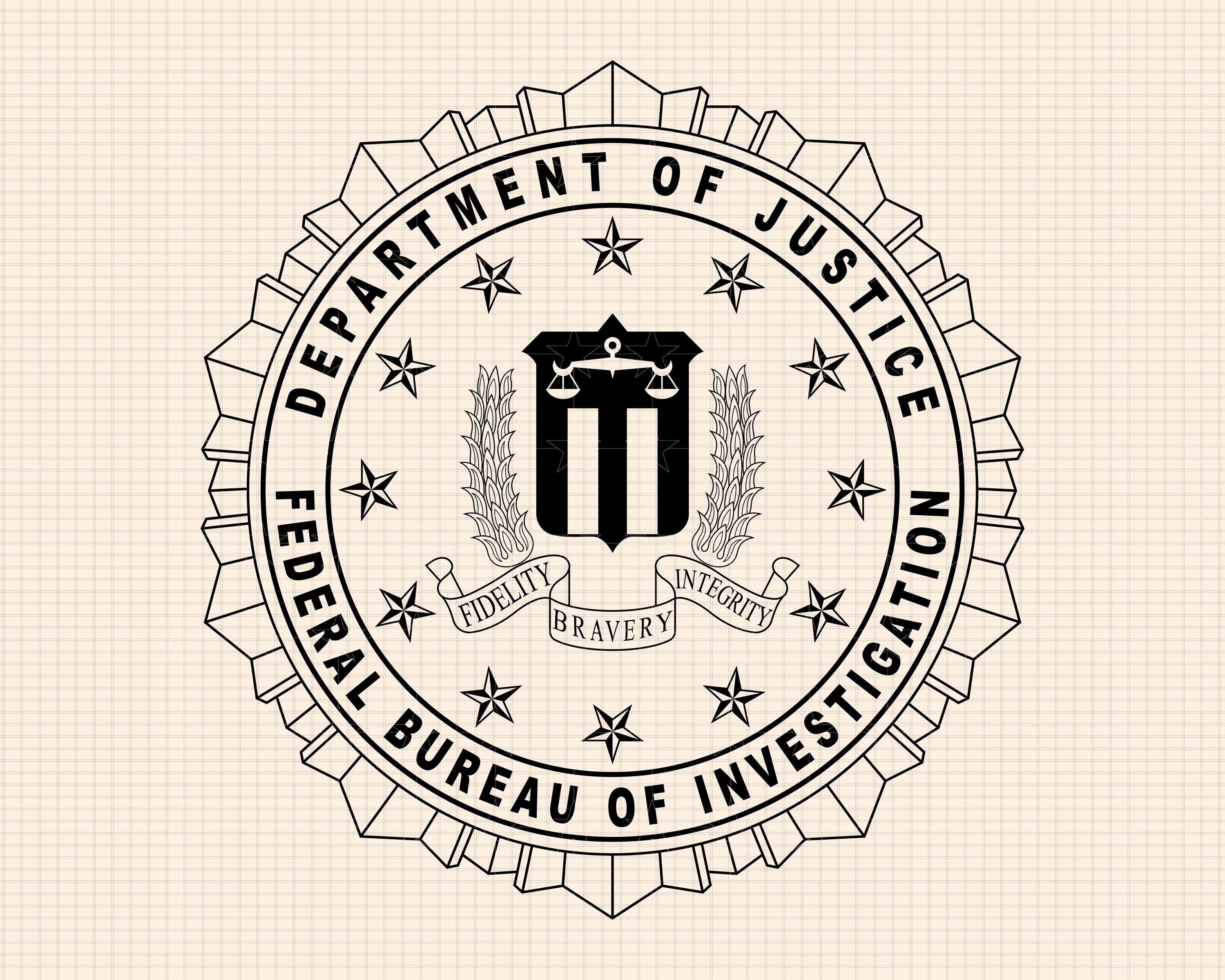 FBI Seal SVG Bundle, Department of Justice Logo (cut Files) - Etsy