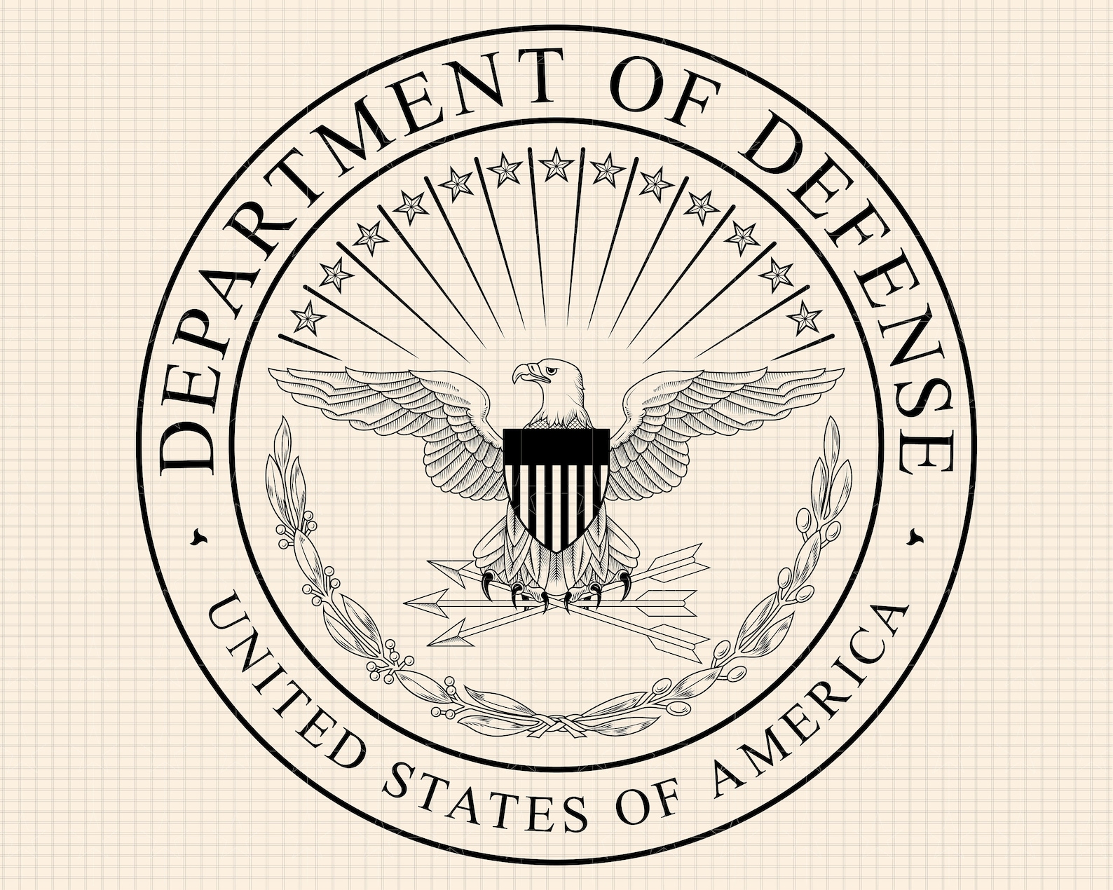 Seal of the United States Department of Defense SVG Bundle, United ...