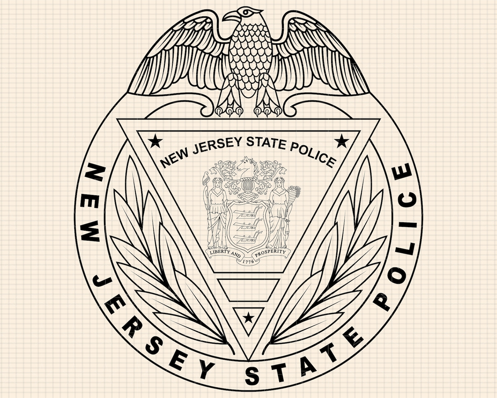 New Jersey State Police Insignia SVG Bundle, New Jersey State Police ...
