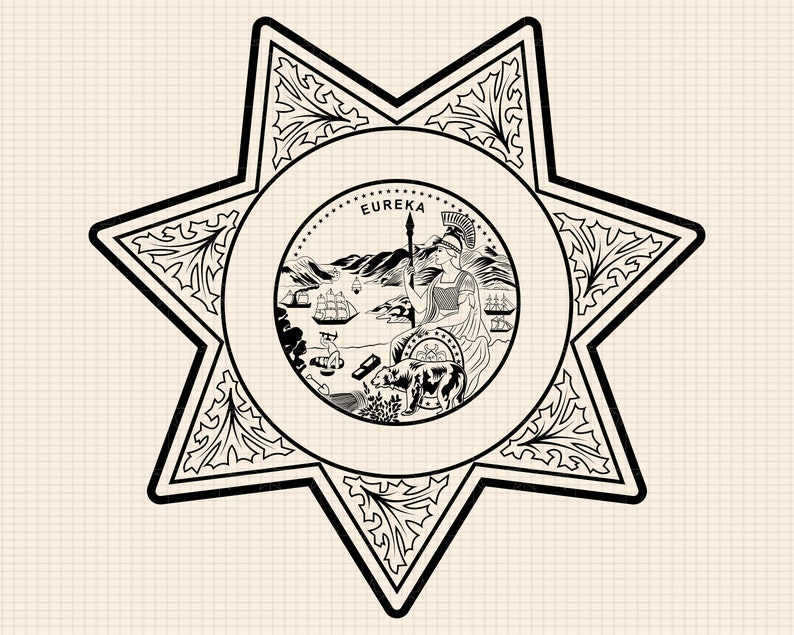Door Insignia of the California Highway Patrol SVG Bundle, Seal of the ...