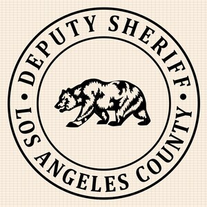 Los Angeles County Deputy Sheriff's Badge Svg Bundle, LA California ...
