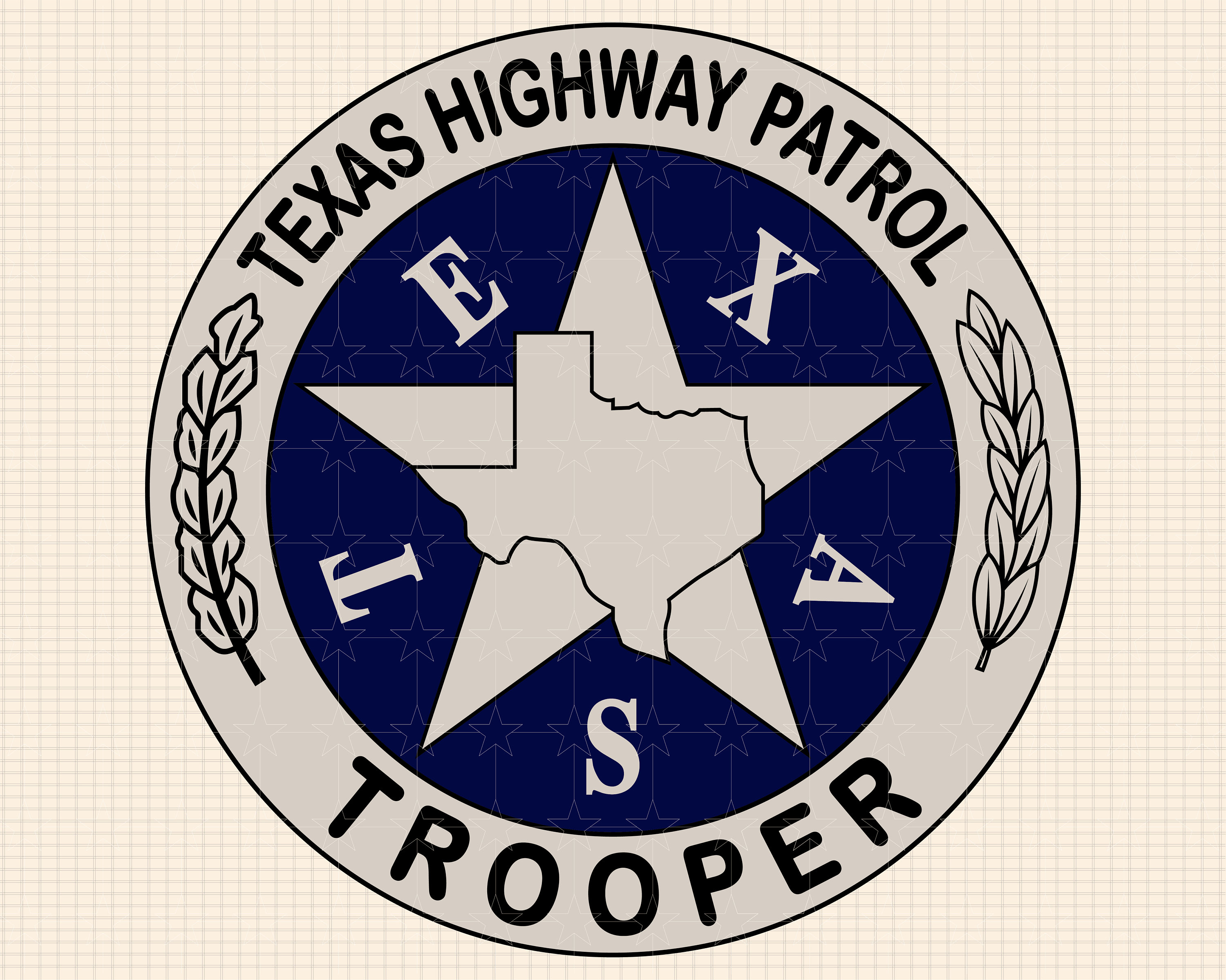 Texas Highway Patrol Badge SVG Bundle, Texas Highway Patrol Emblem SVG, Txdps Highway Patrol ...