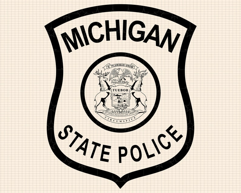 Michigan State Police Shoulder Patch SVG Bundle, Michigan State Police ...